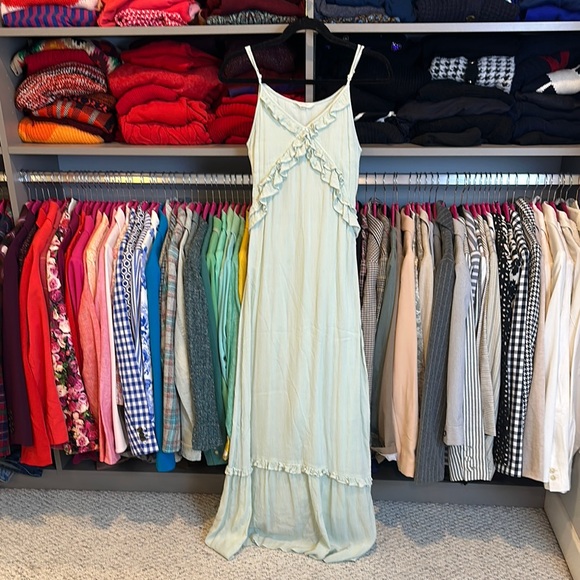 Sim & Sam | Dresses | Sim Sam Pale Mint Sleeveless V Neck Elastic ...